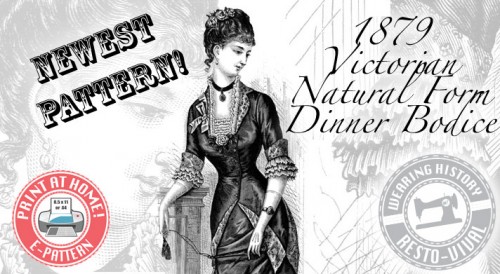 New E-Pattern! 1879 Victorian Dinner Bodice – Wearing History® Blog