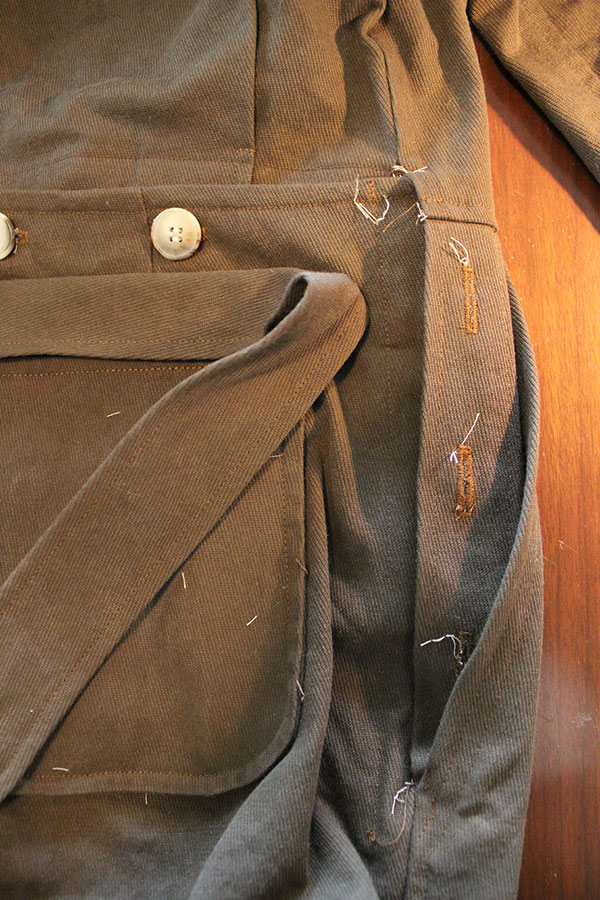 Air Raid Suit Sewing: Side Buttons and Buttonholes – Wearing History® Blog