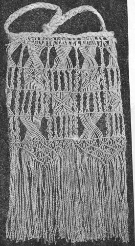 1913- The Renaissance of Macrame- Free Handbag Pattern – Wearing ...
