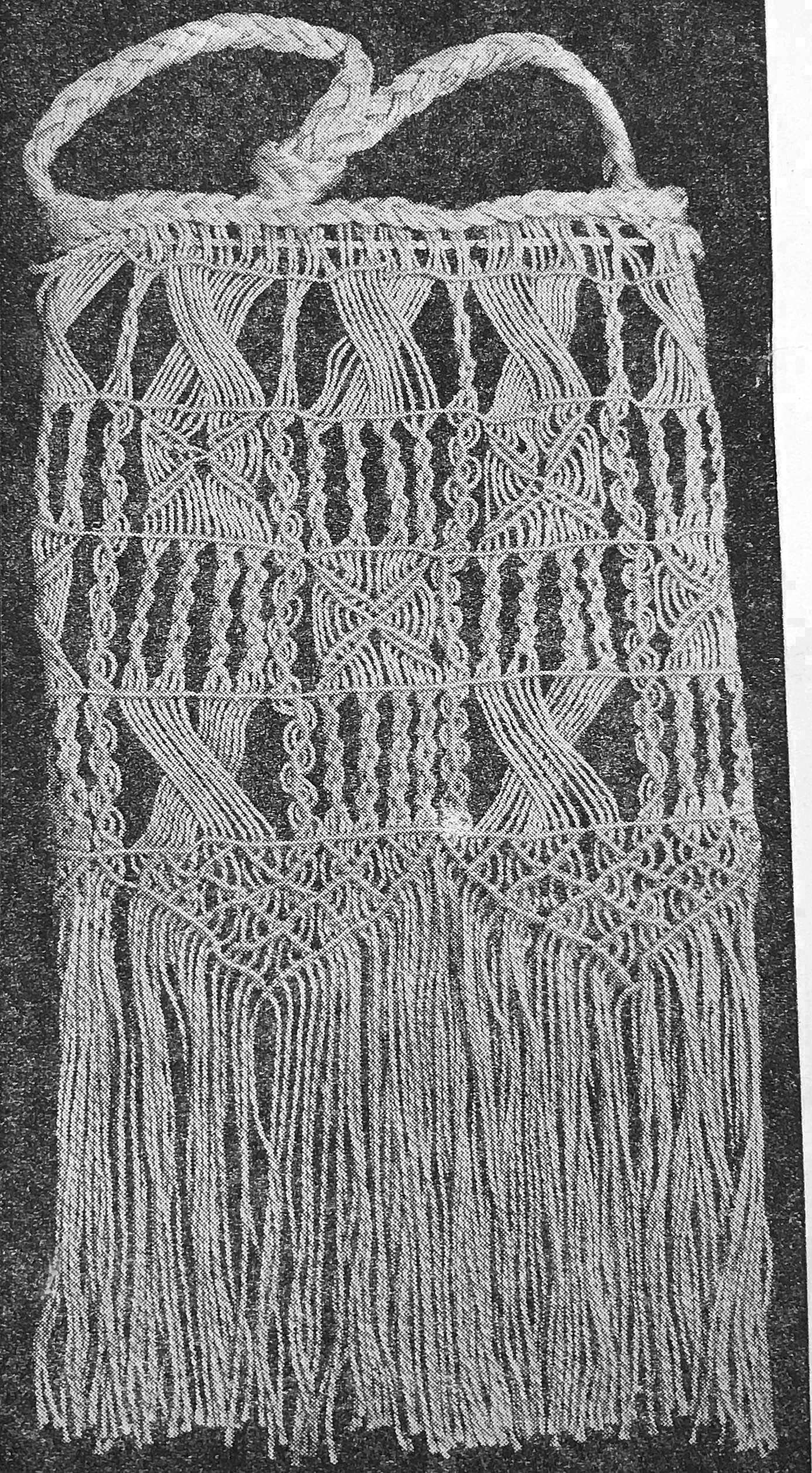 1913- The Renaissance of Macrame- Free Handbag Pattern – Wearing ...