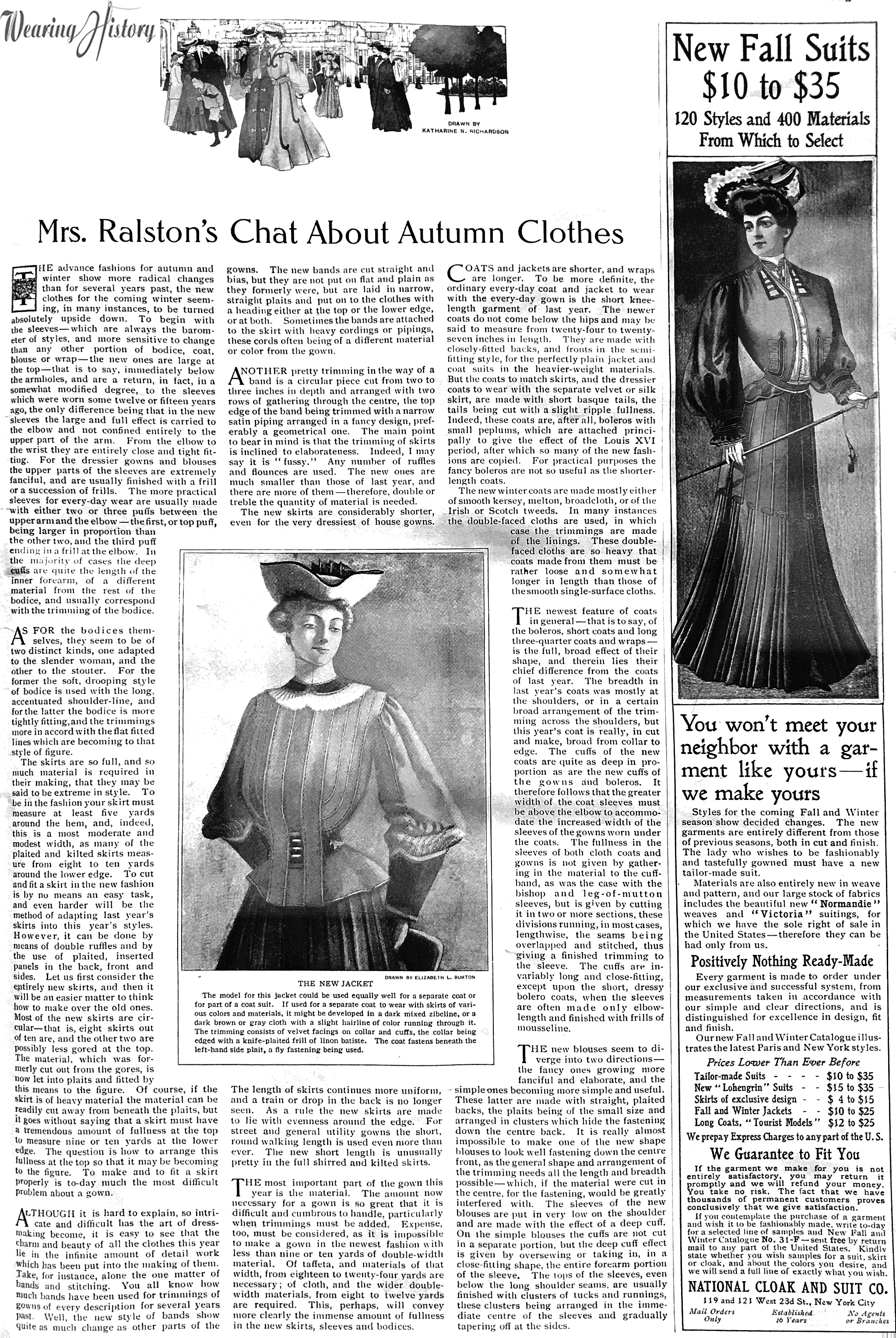 Sept 1904- Mrs Ralston’s Chat About Autumn Clothes – Wearing History® Blog