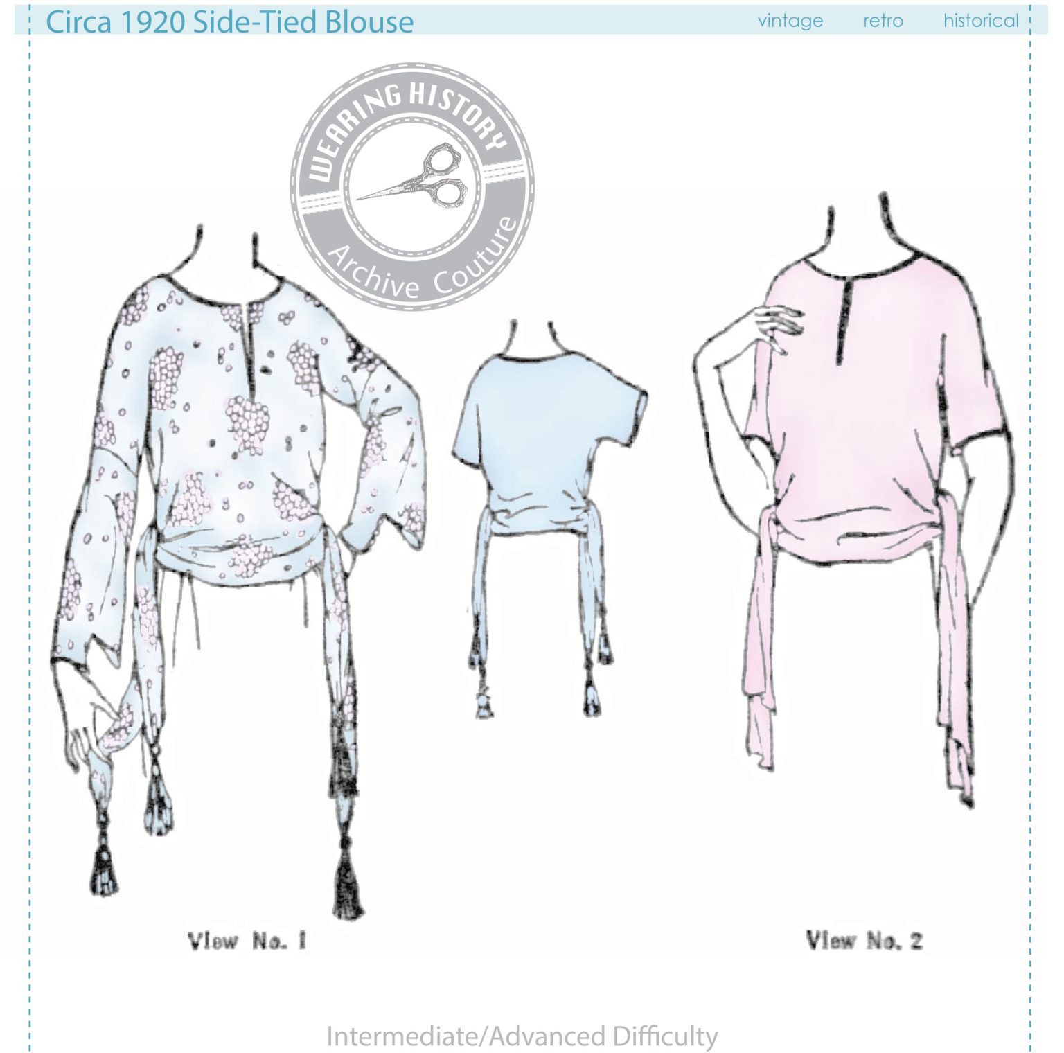 A Period Overview of AC131- 1920 Side-Tied Blouse – Wearing History® Blog