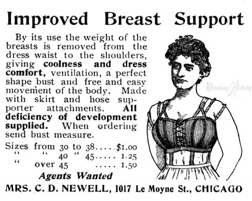 Fashion & Beauty Advice and a 19th Century Bra Advert, July 1898 ...